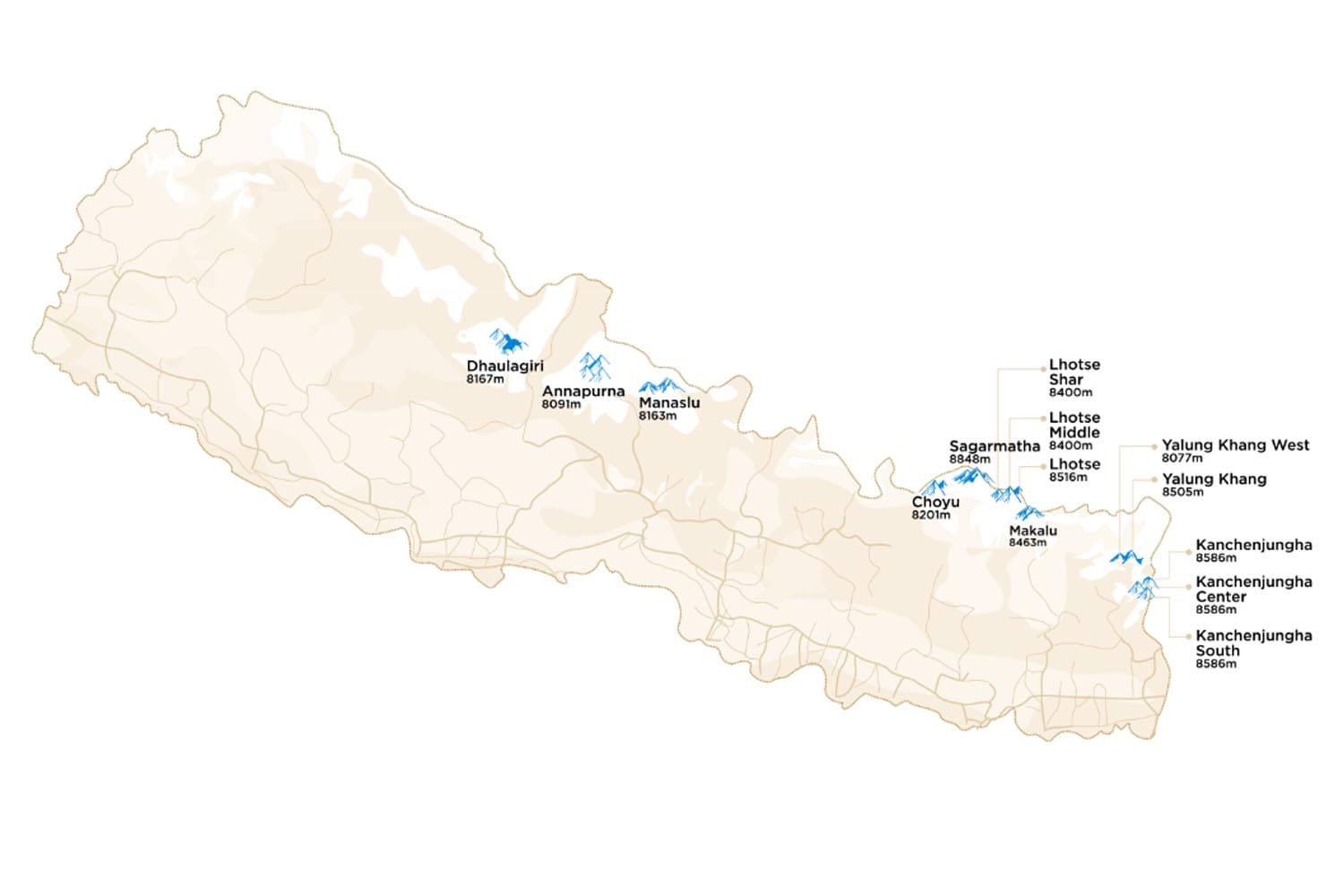 How Many 8000-meter Mountains are There? | The Blog on alanarnette.com